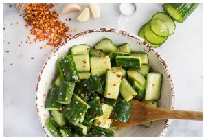 Cucumber Salad with Garlic