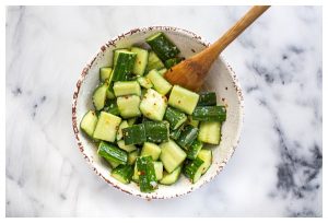 Cucumber Salad with Garlic
